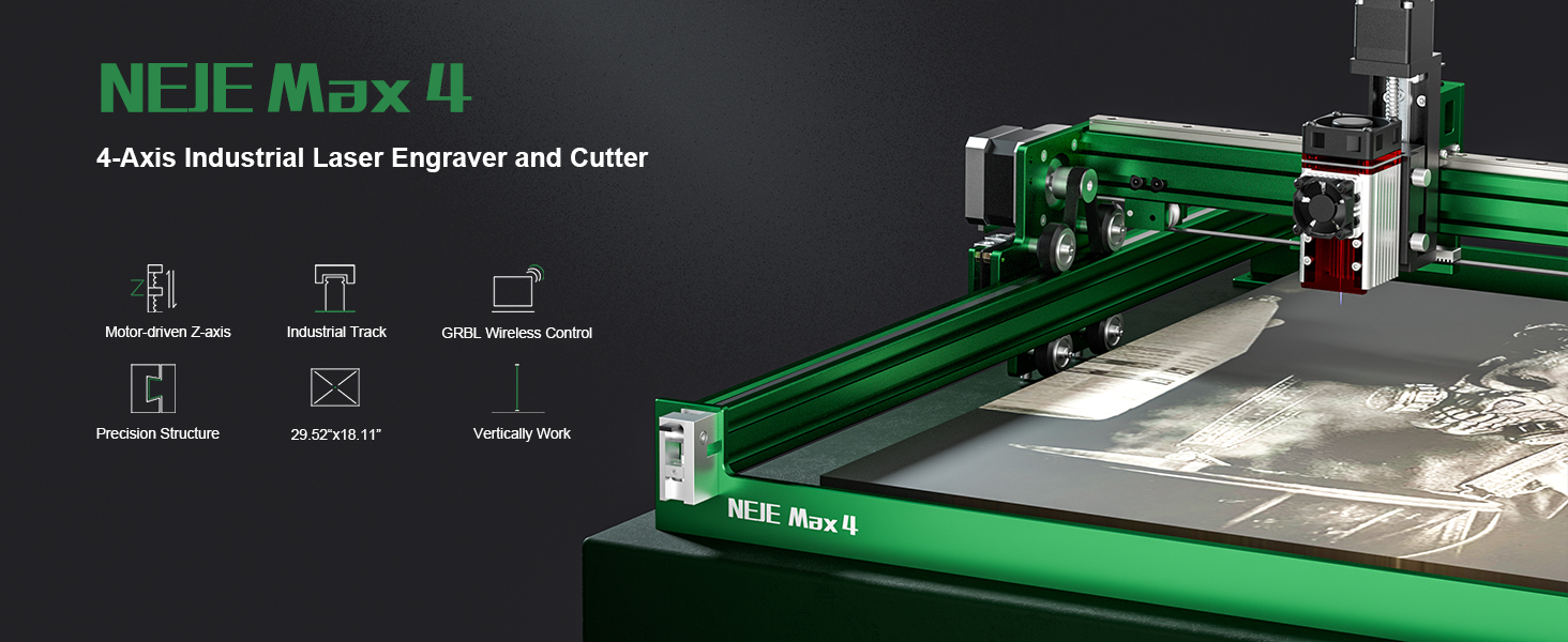 NEJE Max 4 A40640 Laser Engraver: Uniquely Designed Blade Provides High ...