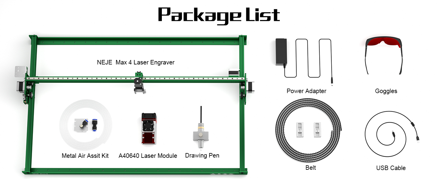 NEJE Max 4 A40640 Laser Engraver: Uniquely Designed Blade Provides High ...