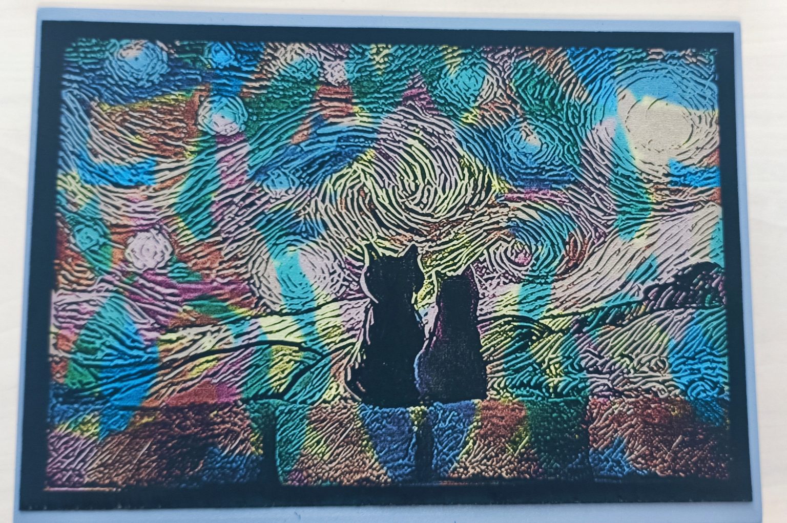 NEJE laser engraver ideas—Scratch Paper Colorful Engraving - NEJE.IDEAS