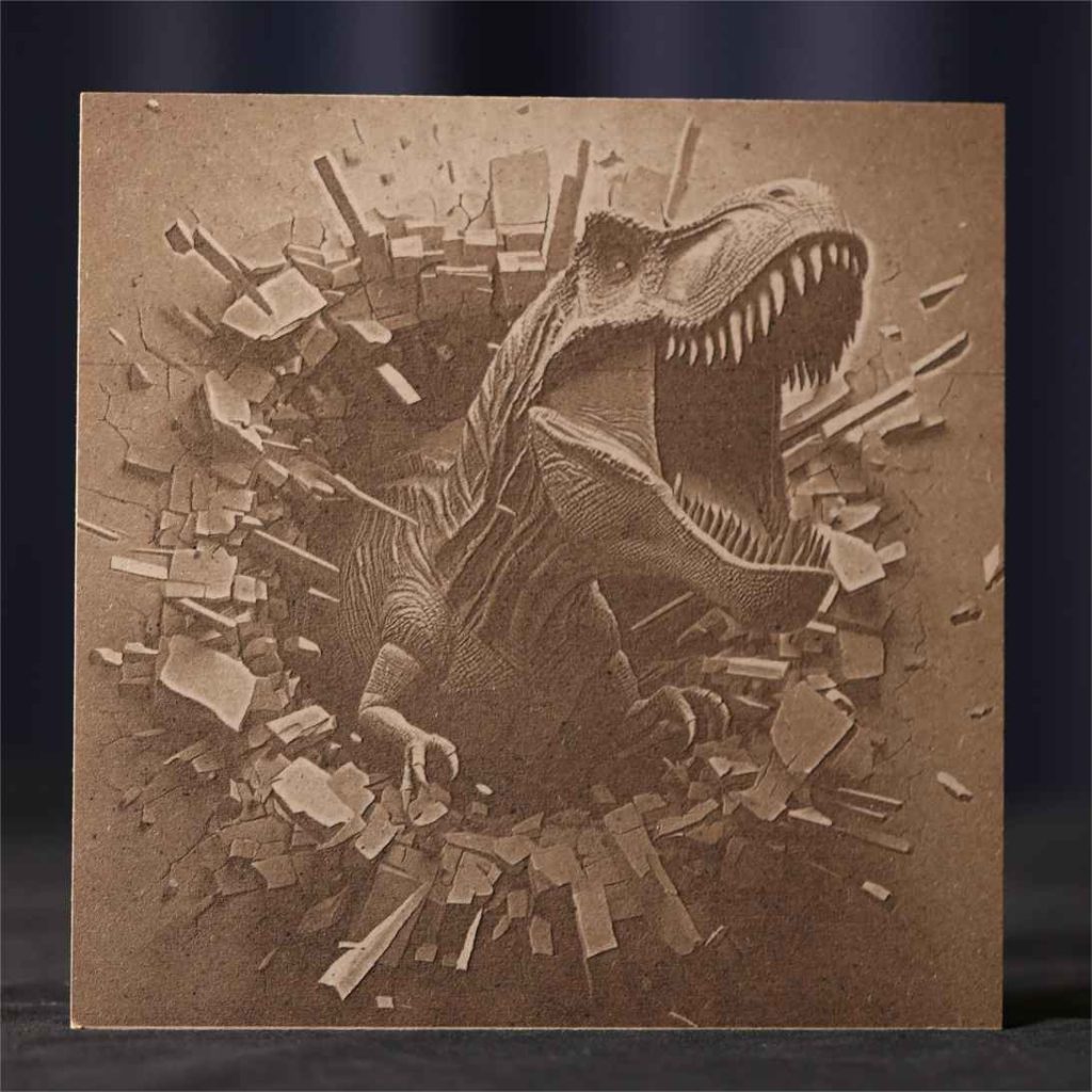 NEJE laser engraver ideas—T-rex 3d Engraving - Materials ...